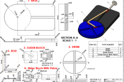 Solidworks tutorial Elliptical Trammel Mechanism Assembly and Motion ...