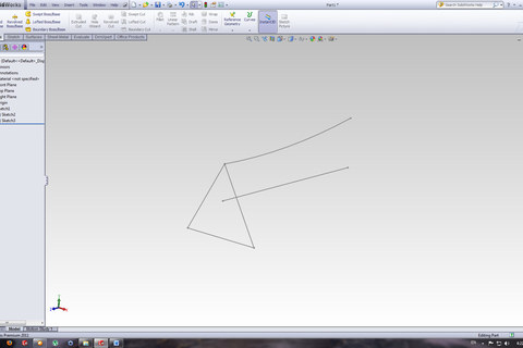 Tutorial - creating a swep using a path and a guide curve - GrabCAD