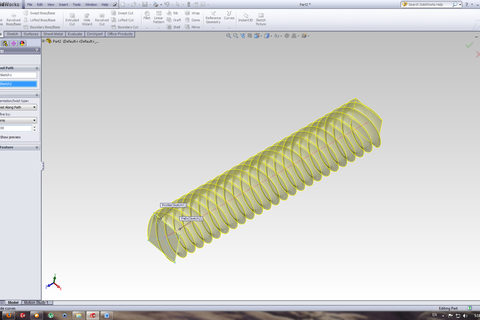 Tutorial - Sweep feature using a twist along the path option - GrabCAD