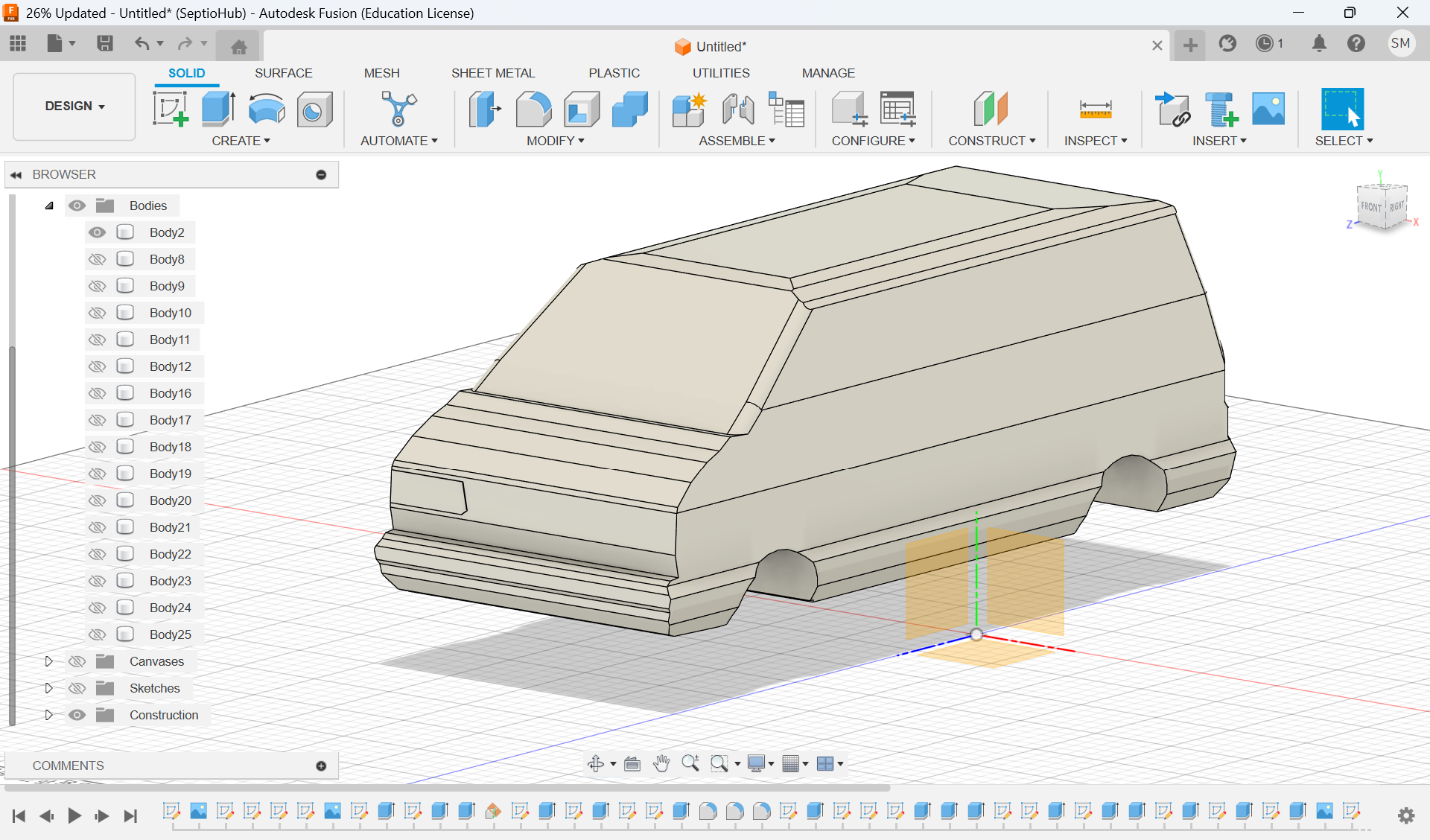 Cara menjadikan 1 faces bodies di Autodesk fusion? | GrabCAD Groups