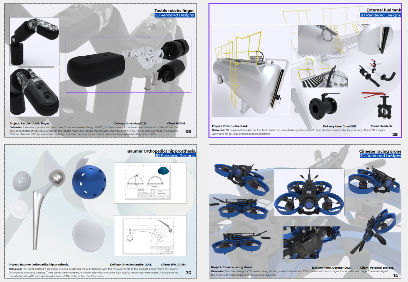 Solidworks and Blender CAD design services. | Freelancers | GrabCAD Groups