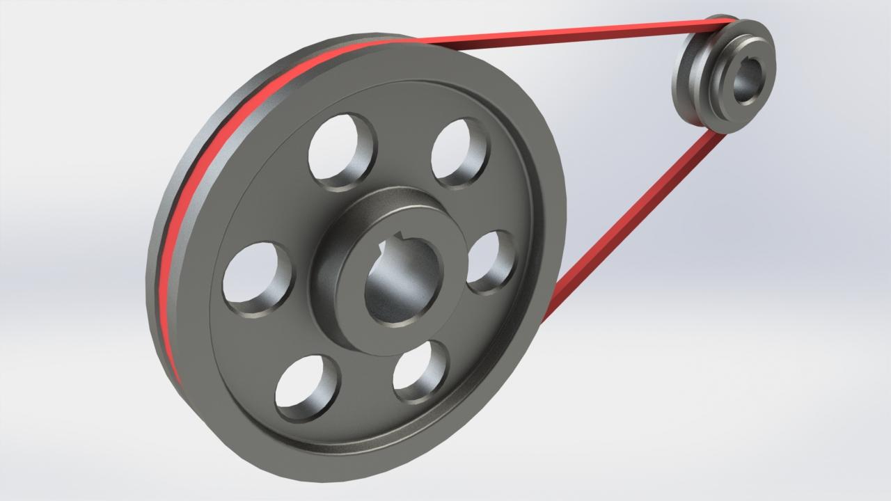 Solidworks: belt and pulley (design – assembly – movement) | SOLIDWORKS TUTORIALS & HELP ...