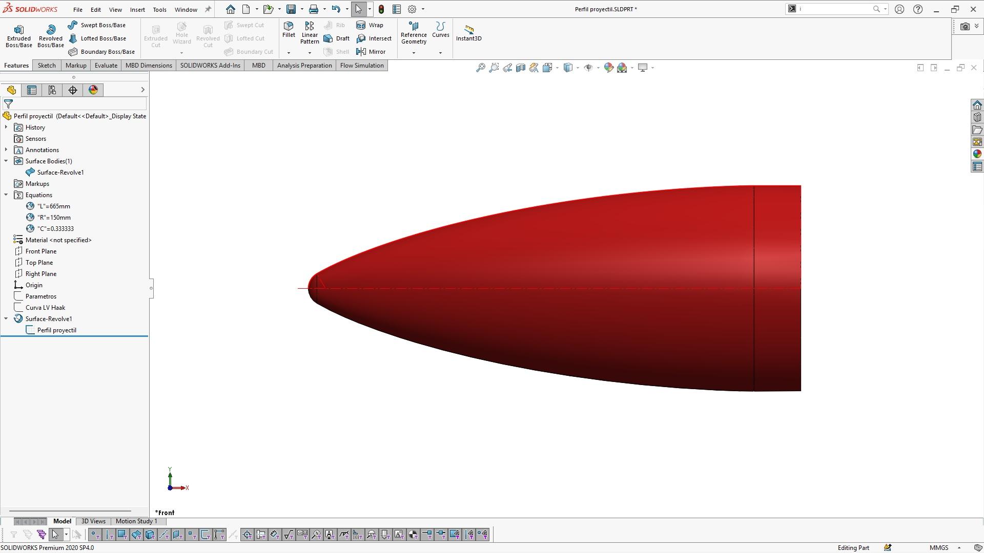 An LV-Haack cone aeroshell C=1/3 step by step | GrabCAD Tutorials