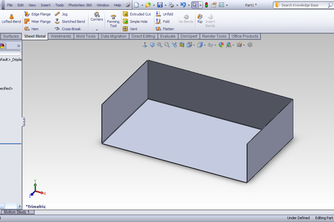 Tutorial - Simple sheet metal part in SolidWorks? - GrabCAD