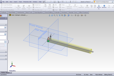 Tutorial - Using SimulationXpress in SolidWorks for analyzing a rod ...