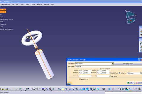 Tutorial: How to create a revolute joint in Catia V5? - GrabCAD