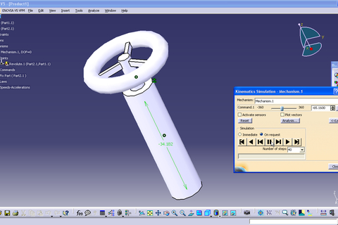 Tutorial: How to create a revolute joint in Catia V5? - GrabCAD