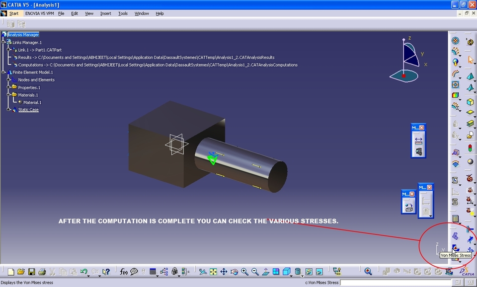 Tutorial: Using simulation/ FEM Analysis in Catia V5 - GrabCAD