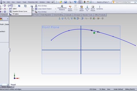 Tutorial - Using fit spline tool to merge splines into one in ...
