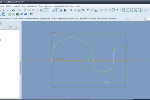 Tutorial - Intersect curve in Creo Elements/Pro aka Pro Engineer ...