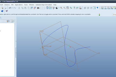 Tutorial - Intersect curve in Creo Elements/Pro aka Pro Engineer ...