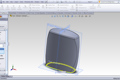 Tutorial - Creating Bottle using surface techniques in SolidWorks? - GrabCAD