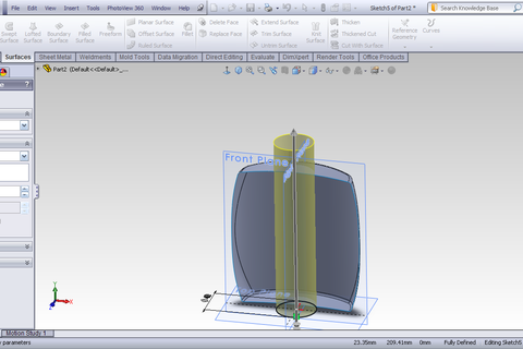 Tutorial - Creating Bottle using surface techniques in SolidWorks ...