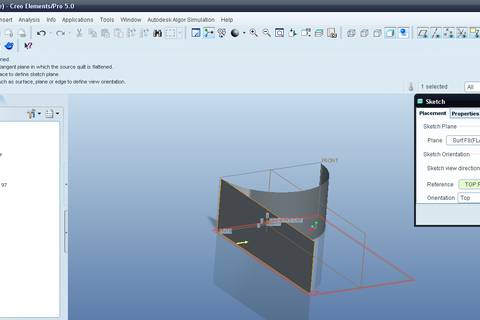 Tutorial - Making text emboss on the curved surface in Creo Elements ...