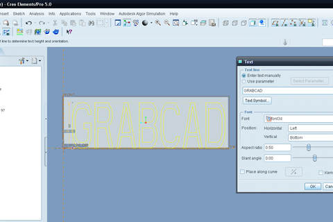 Tutorial - Making text emboss on the curved surface in Creo Elements ...