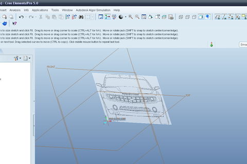 Tutorial - Inserting picture on sketch in Creo Element/Pro aka Pro ...