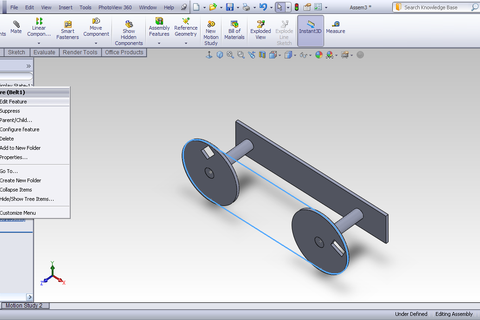 Tutorial - Adding belt in Assembly in SolidWorks? - GrabCAD