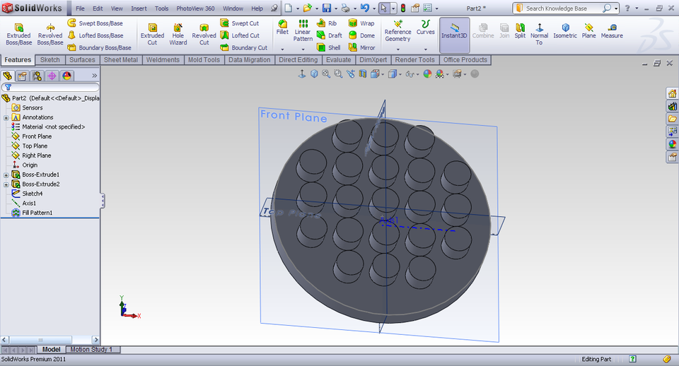 Tutorial - Fill pattern in Solidworks? - GrabCAD