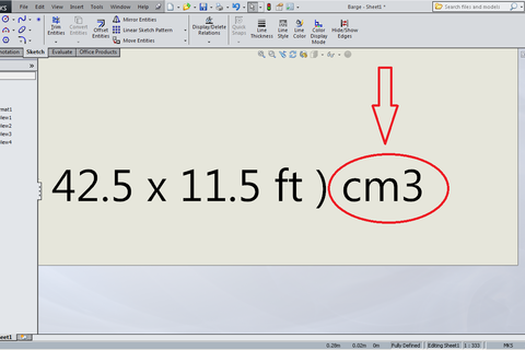 TUTORIAL: Write down the unit " cm3 " in solidworks - GrabCAD