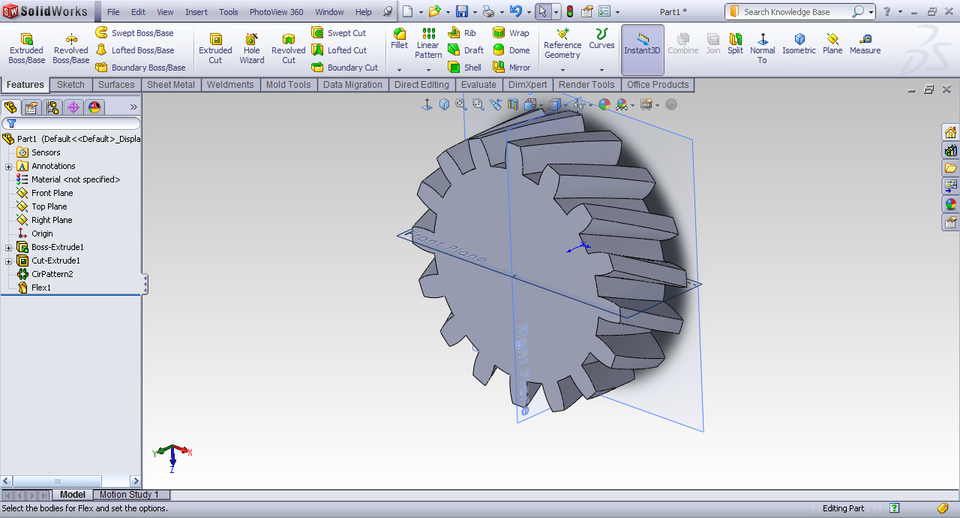 Tutorial - Creating Helical Gear in SolidWorks? - GrabCAD