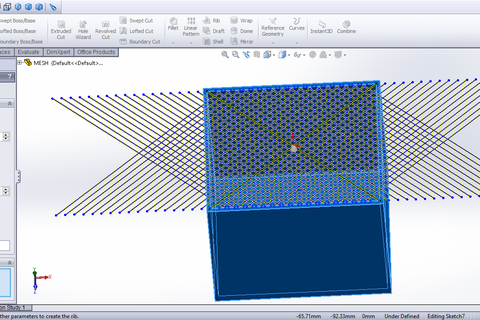 how to model a mesh in solidworks - GrabCAD