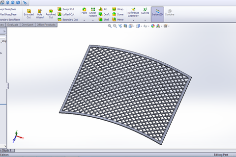 how to model a mesh in solidworks - GrabCAD