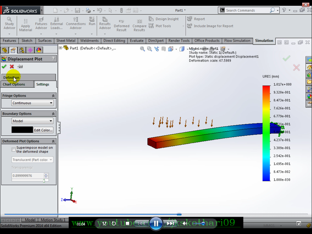 how to show true scale animation after analysis is completed in ...