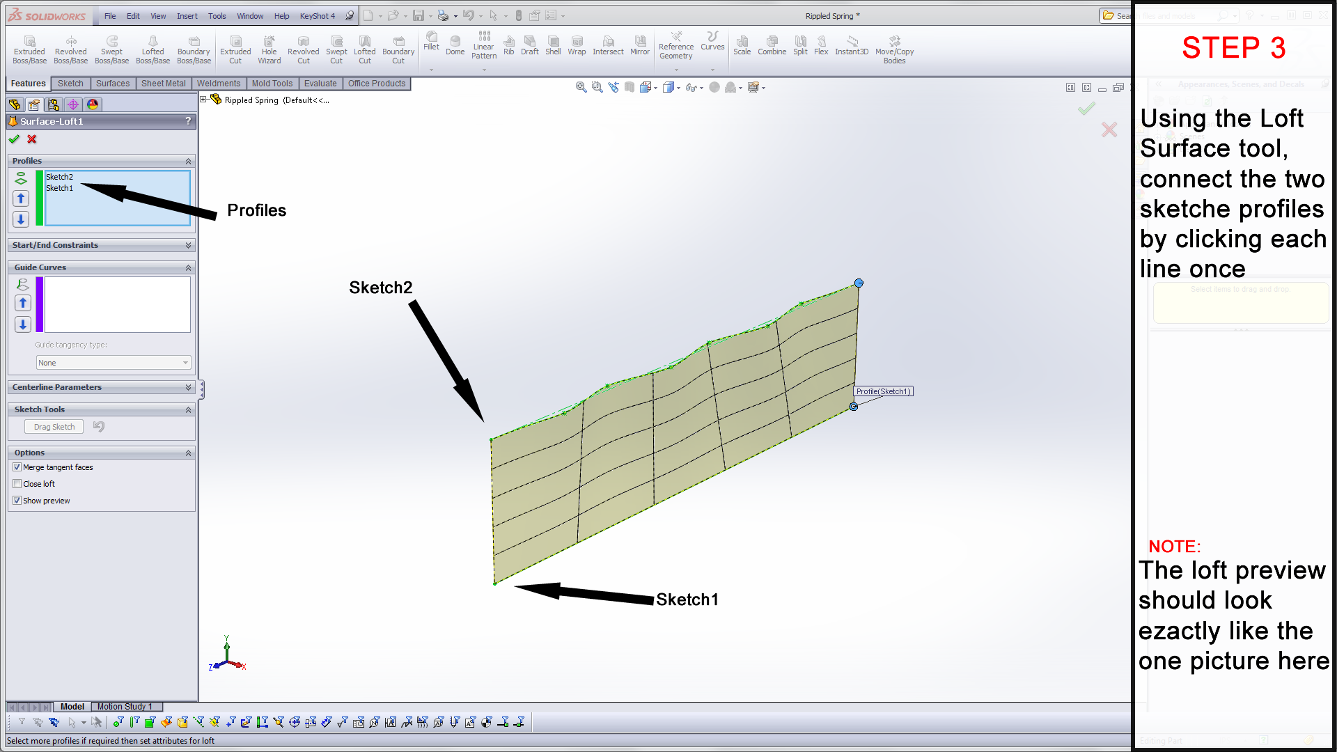 How to model this ripple spring in solidworks? | GrabCAD Questions