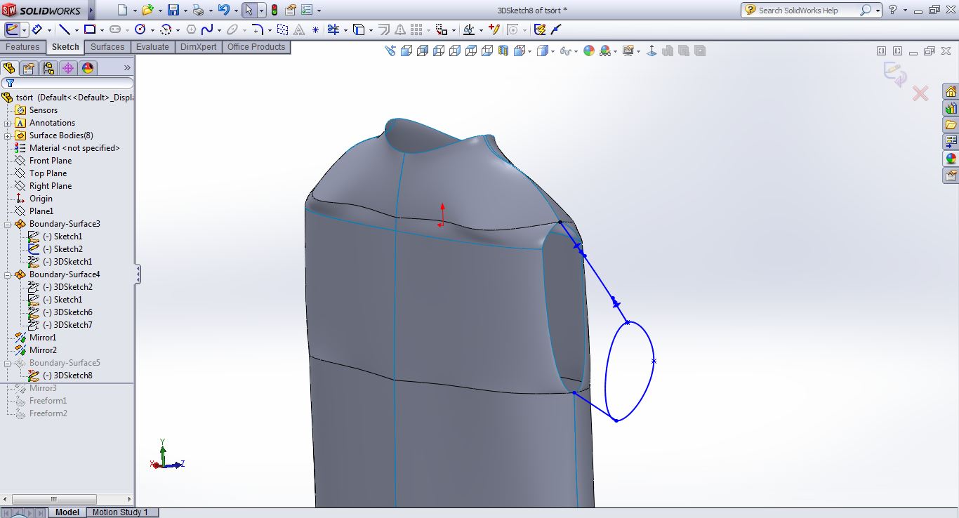 Tutorial How To Model T Shirt In Sw Grabcad Tutorials 