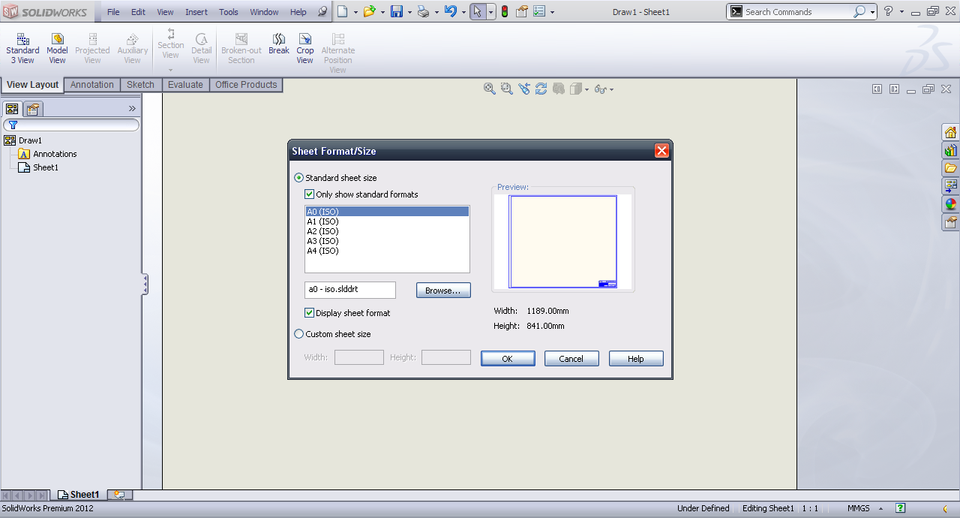 Tutorial Generating Drawing From The Existing Part In Solidworks 4679