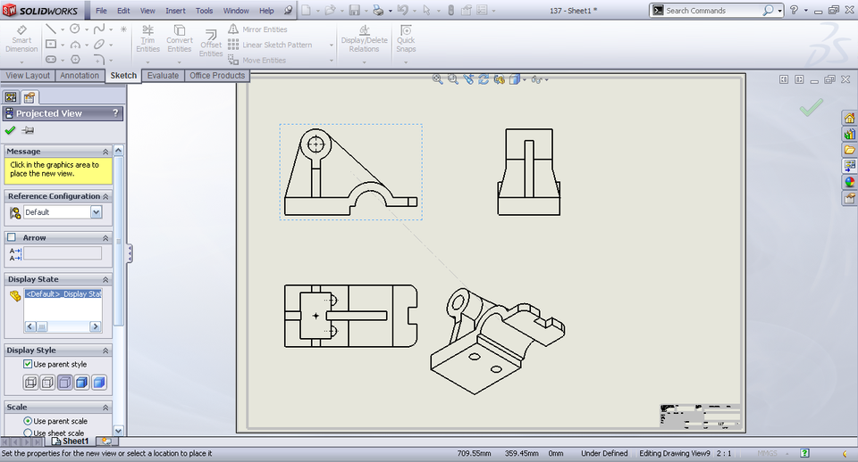 Tutorial - Generating drawing from the existing part in SolidWorks ...
