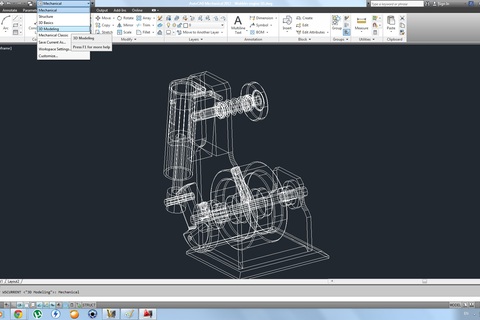 How model Wobbler engine in Autocad using Inventor? - GrabCAD