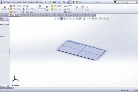 Tutorial - Sketched bend feature (Sheet metal) in SolidWorks? - GrabCAD