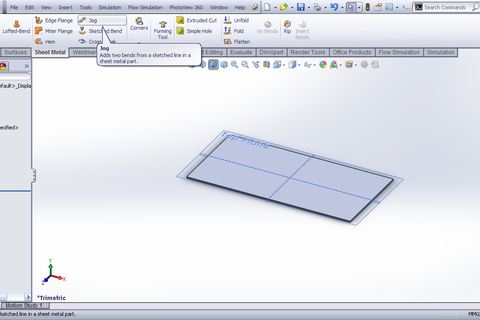 Tutorial - Jog feature (Sheet-metal) in SolidWorks? - GrabCAD