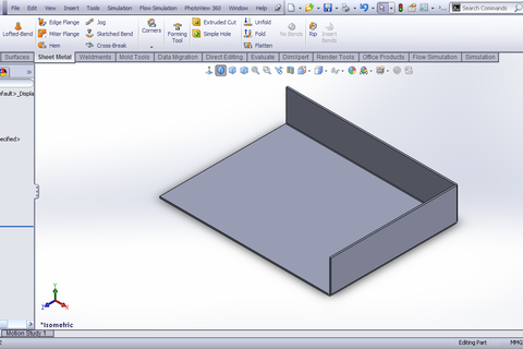 Tutorial - Hem feature (Sheet-metal) in SolidWorks? - GrabCAD