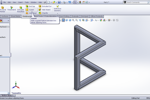 Tutorial - Gusset in Weldment in SolidWorks? - GrabCAD