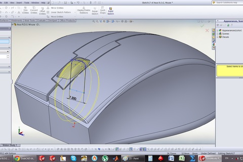 How to model Asus R.O.G. mouse in Solidworks? - GrabCAD