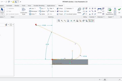 How to use spinal bend command in PTC creo 2 . - GrabCAD