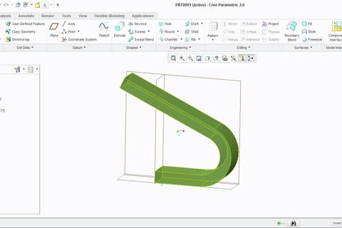 How to use spinal bend command in PTC creo 2 . - GrabCAD