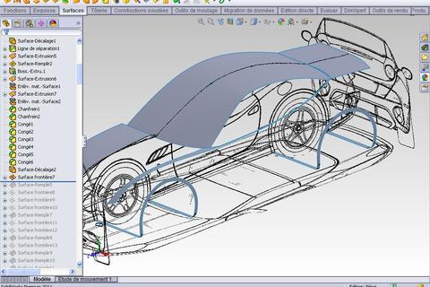 How to make Ferrari California body in SolidWorks? - GrabCAD