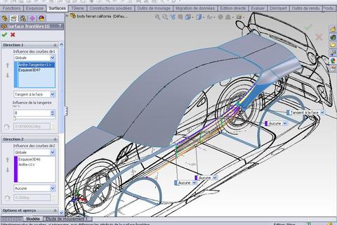 How to make Ferrari California body in SolidWorks? - GrabCAD