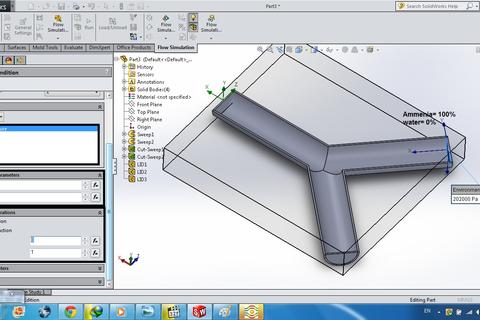 Tutorial 20: how to 2 different materials in solidworks Flow simulation ...