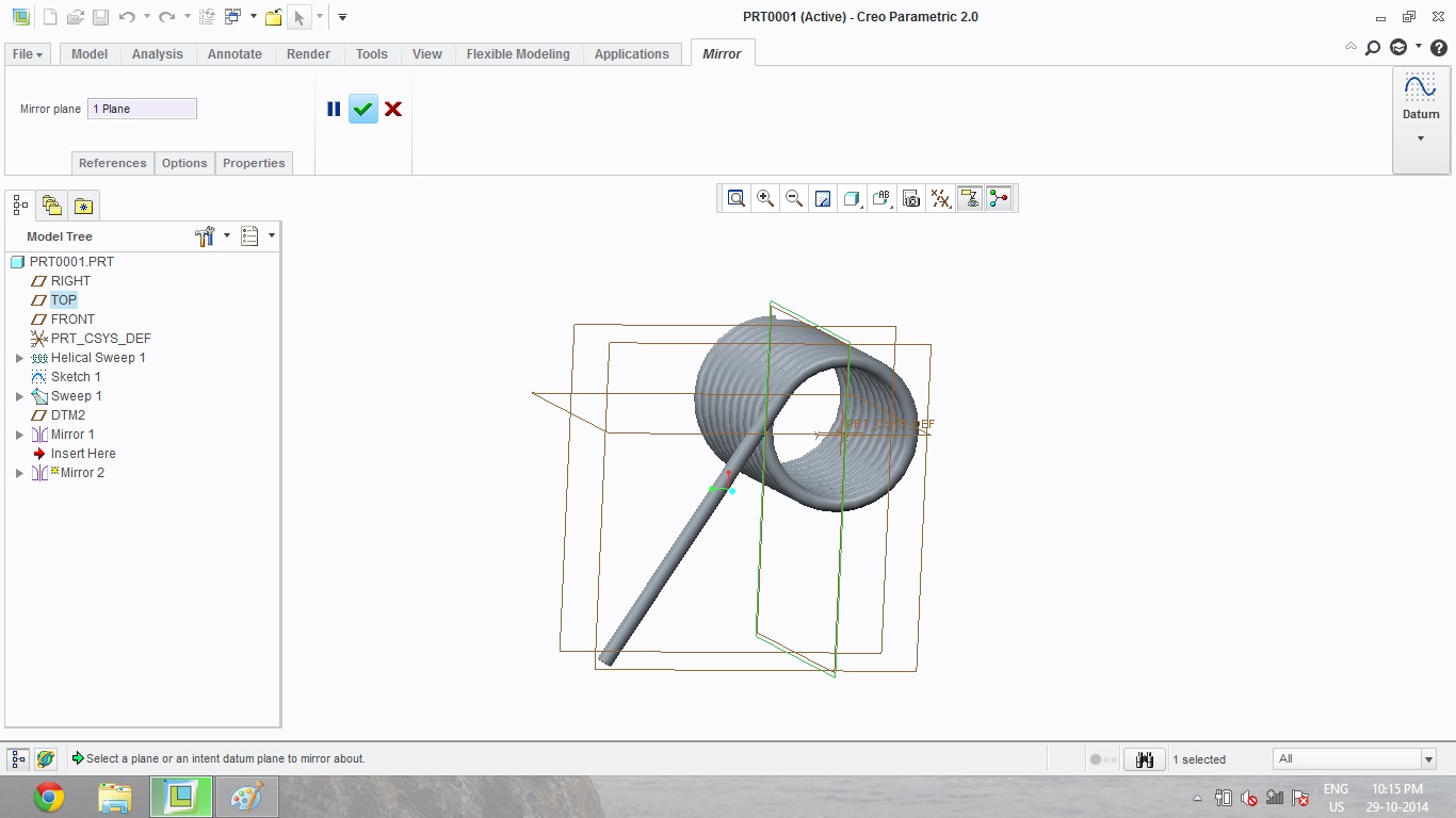 How To Create A Torsional Spring In Creo Parametric 20 Grabcad Tutorials