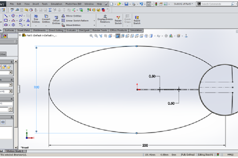 Sheet metal request tutorial ellipse / circle - GrabCAD