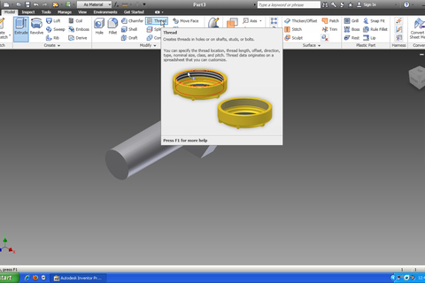 Tutorial: How to model a hexagonal bolt in Autodesk Inventor? - GrabCAD