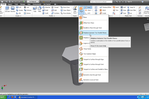 Tutorial: How to model a hexagonal bolt in Autodesk Inventor? - GrabCAD