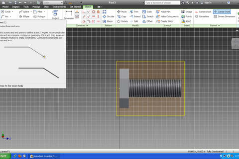 Tutorial: How to model a hexagonal bolt in Autodesk Inventor? - GrabCAD