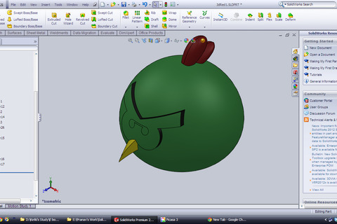 Tutorial: How to create an Angry Bird in Solidworks? - GrabCAD