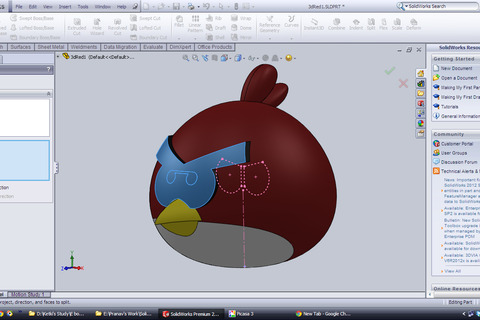 Tutorial: How to create an Angry Bird in Solidworks? - GrabCAD