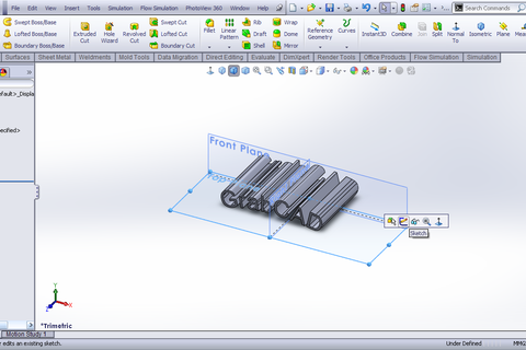 Tutorial - Extruding curved surface in SolidWorks? - GrabCAD